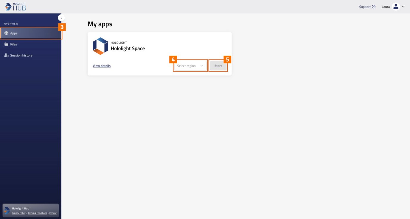 How to get started with Hololight Hub?